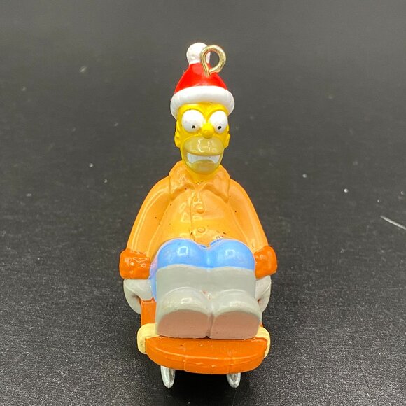 Kurt Adler | Holiday | Vintage Kurt Adler Pvc Homer Simpson On Sled ...
